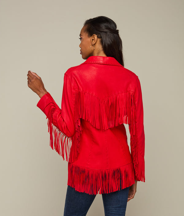 Fringe Jacket - Red - Lucchese