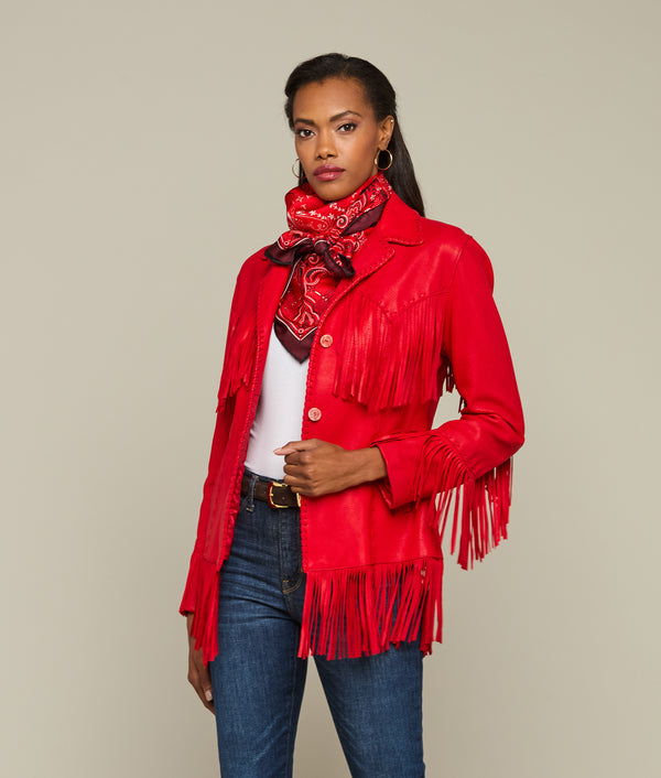 Fringe Jacket - Red - Lucchese