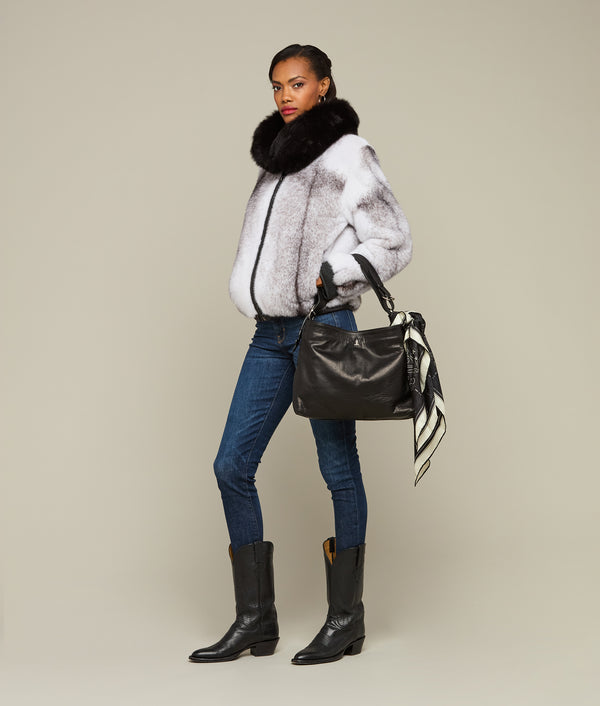 Medium Maryn Shoulder Bag - Black - Lucchese