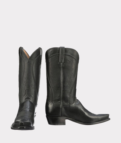 Bart Boot - Black Cowhide - Lucchese