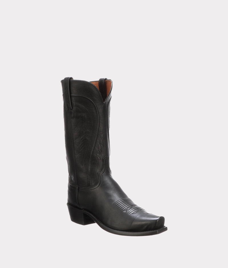 Bart Boot - Black Cowhide - Lucchese