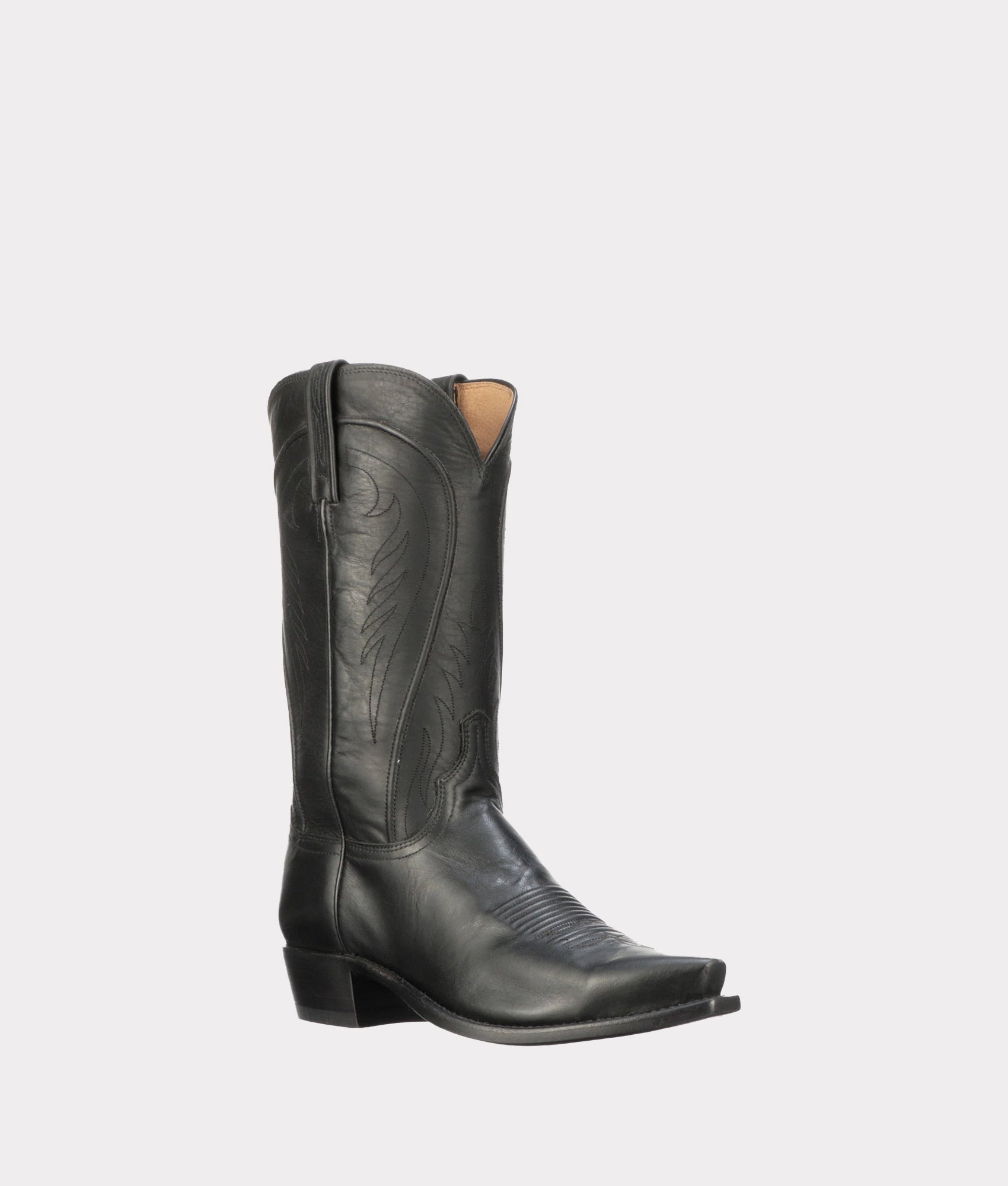 Bart Boot - Black Cowhide - Lucchese