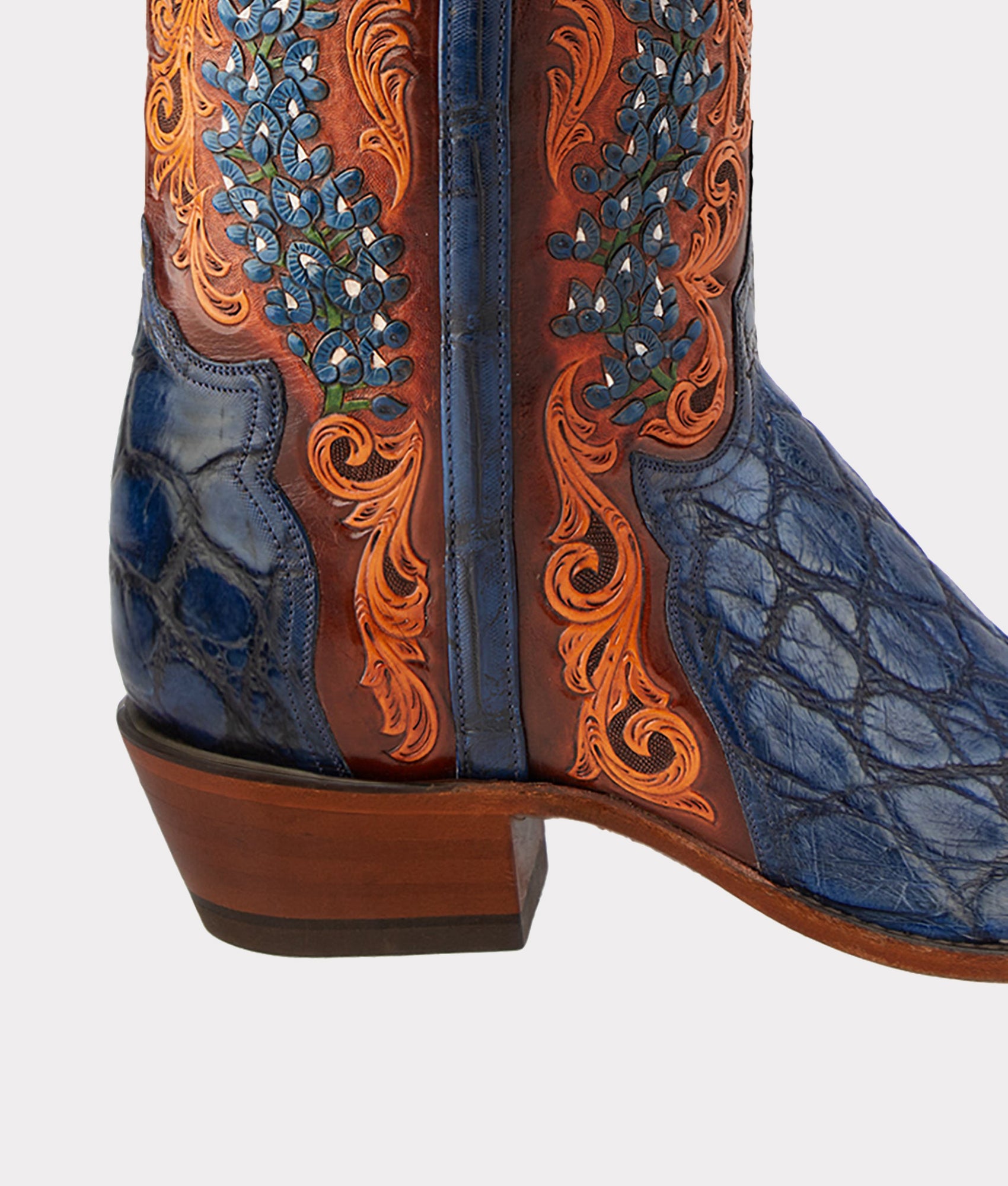 Women's Bluebonnet 140th Anniversary Boot - Cavalry Blue - Lucchese