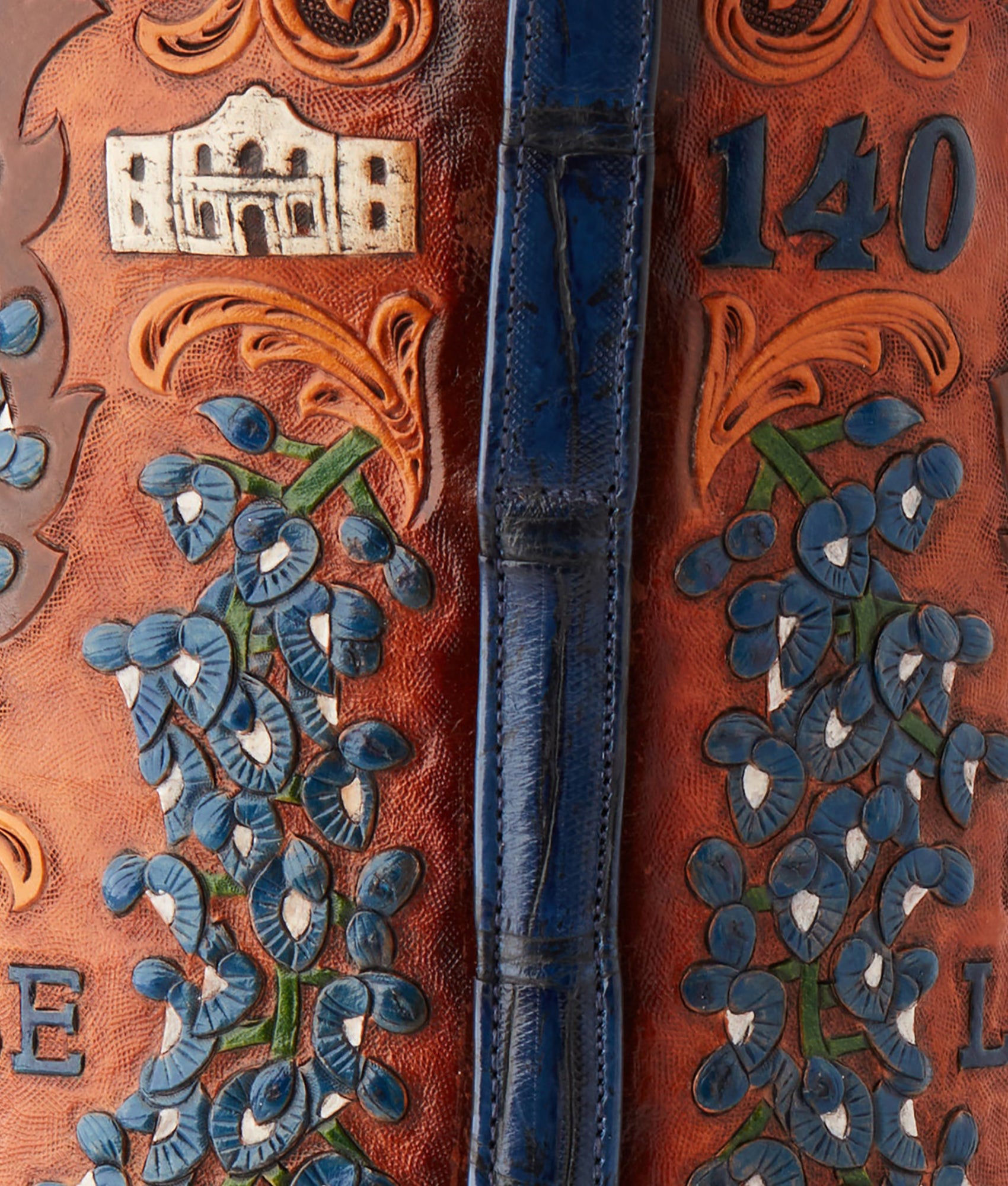 Women's Bluebonnet 140th Anniversary Boot - Cavalry Blue - Lucchese