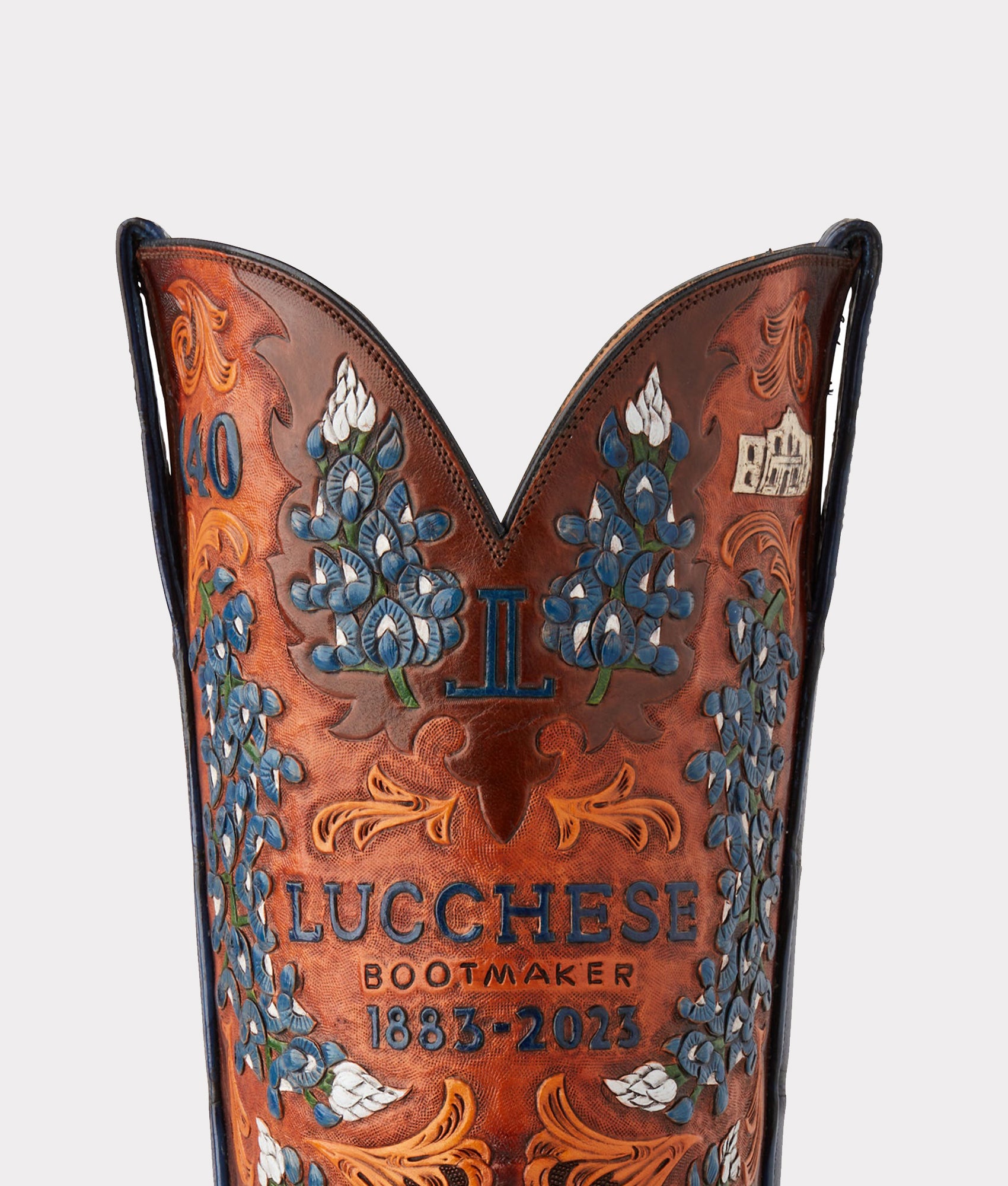 Men's Bluebonnet 140th Anniversary Boot - Cavalry Blue - Lucchese