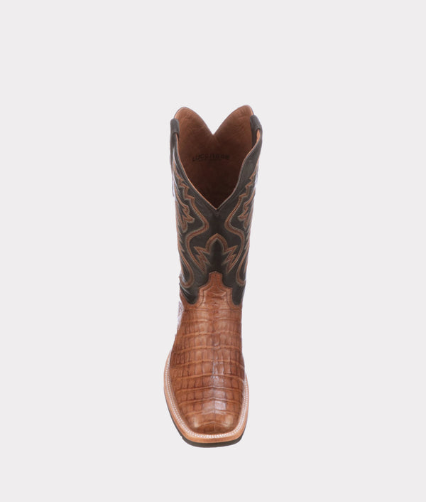 Rowdy Caiman Boot - Saddle + Brown - Lucchese